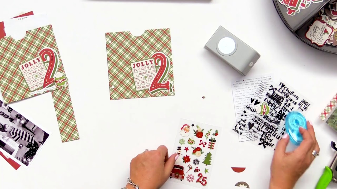 How to Create Custom Pockets in December Days Album | Simple Stories ...