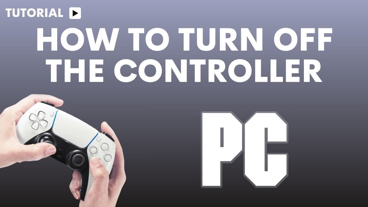 How to turn off PS5 controller on pc - YouTube