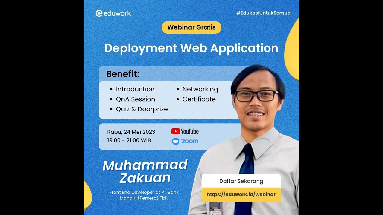 Webinar Gratis "Deployment Web Application" bersama kak Zakuan - YouTube