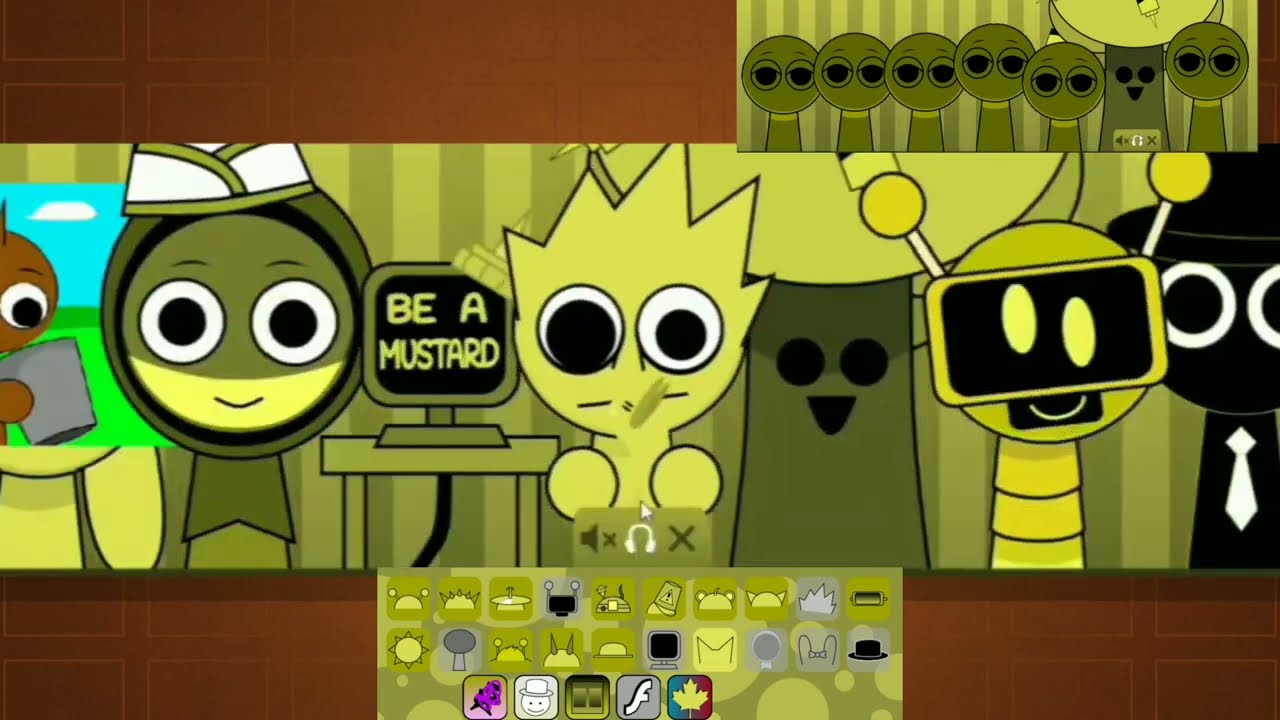 spurunki mustard with All characters together #incredibox #sprunki ...