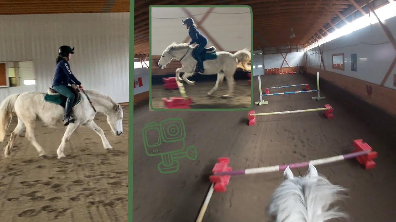 Riding routine with Luna! GoPro addition ||tacking up, jumping ...