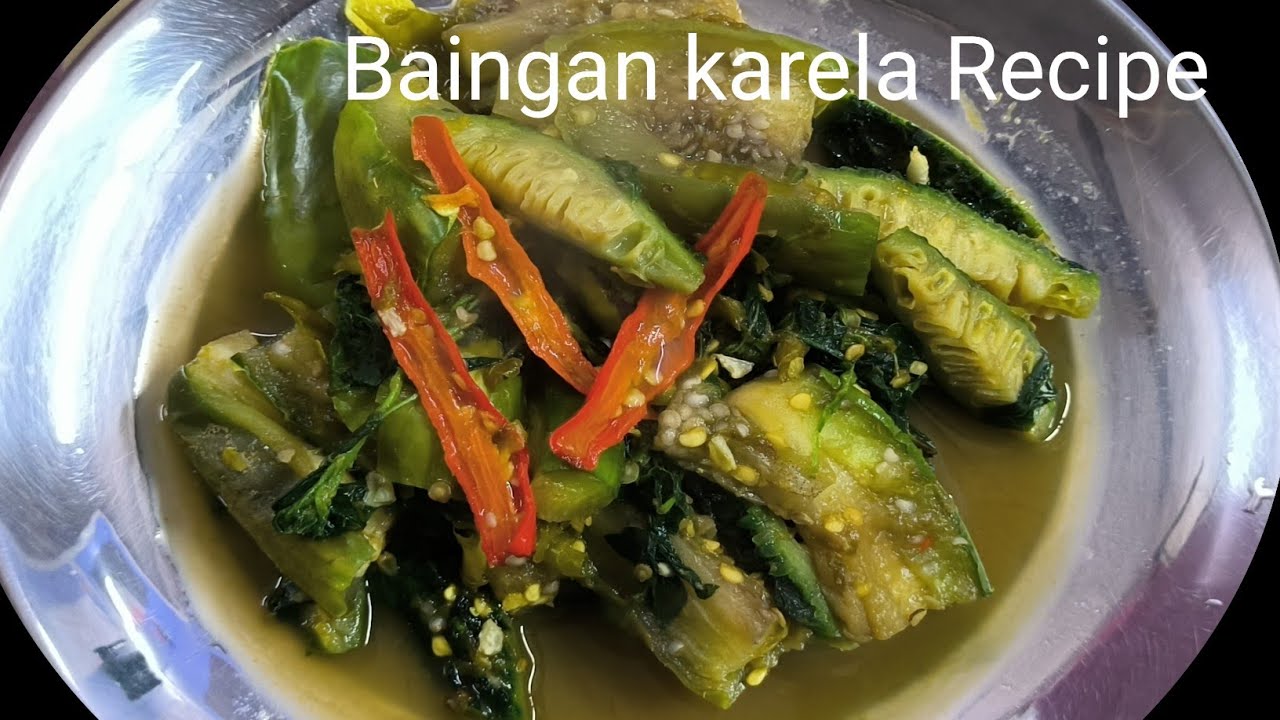 Baingan karela Recipe I Baingan karela Ki sabji I Karela Baingan ki ...