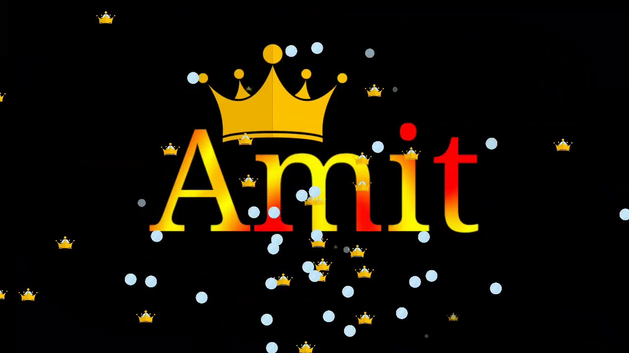 Amit name art - YouTube