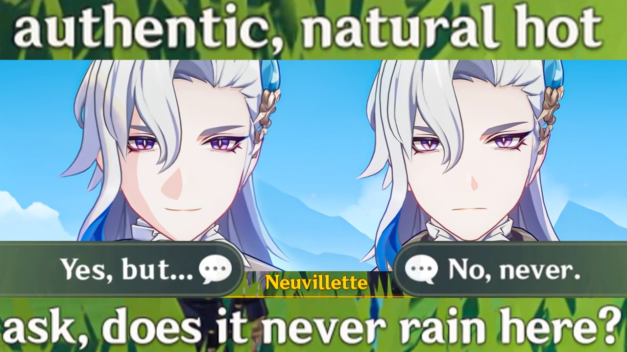 CHOOSE WISELY!! "Hot Water" NEUVILLETTE Genshin Impact - YouTube