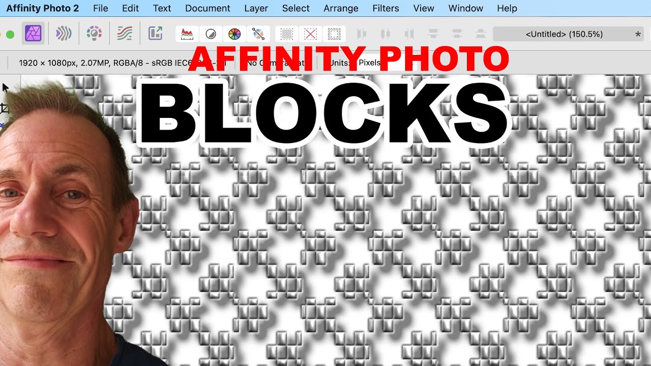 Create Block / Rectangle Designs In AFFINITY PHOTO In Seconds - YouTube