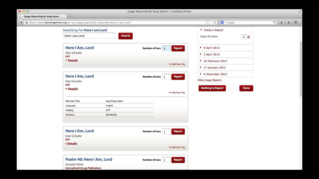 How to report on LicenSingOnline.org in US/CAN - YouTube