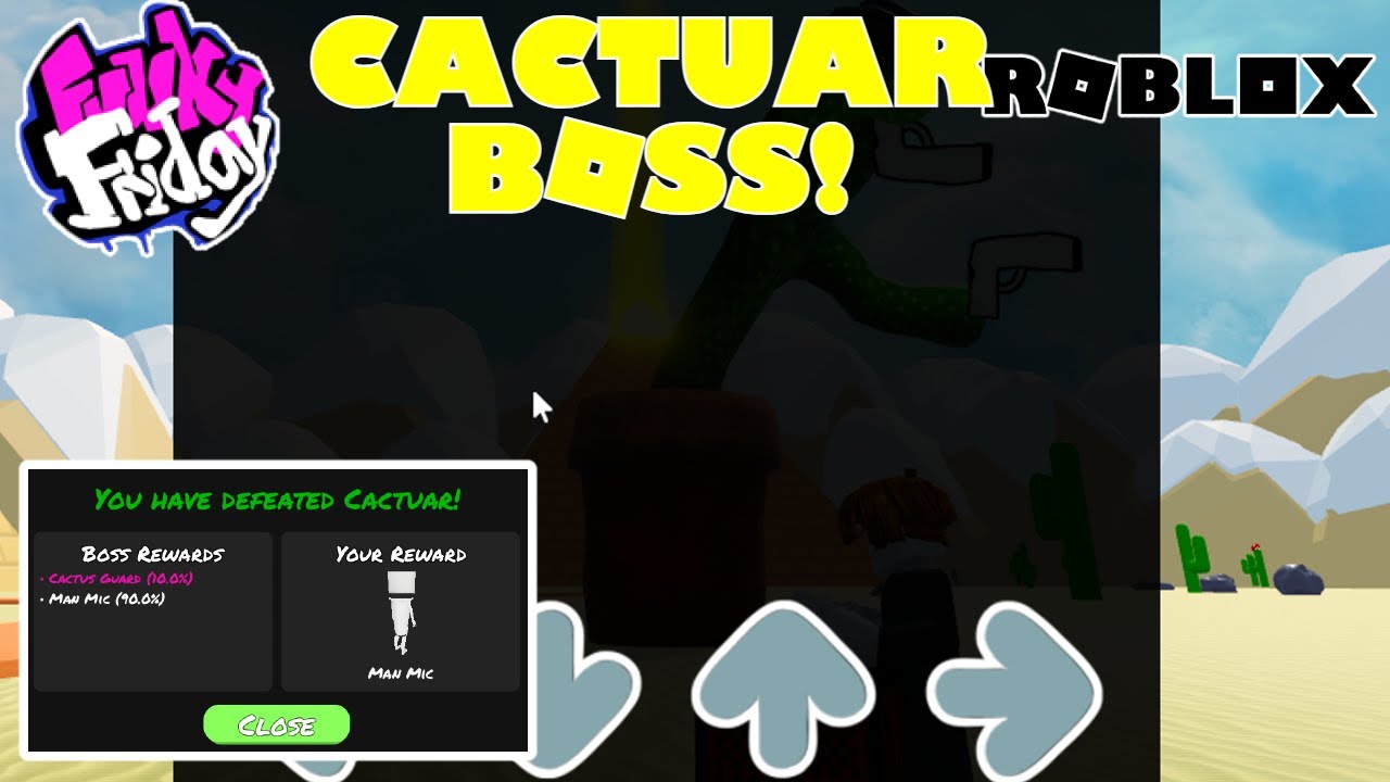 👿 BOSS BATTLE CACTUS + MAN Microphone | Funky Friday - YouTube