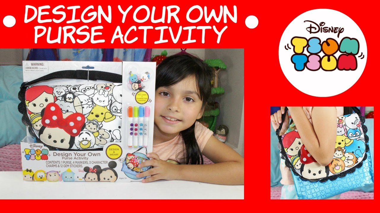 Disney Tsum Tsum Design Your Own Purse Activity - YouTube