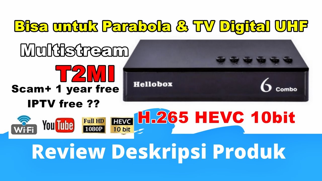 Hellobox 6 Combo - Receiver DVB S2 S2x T2 - YouTube