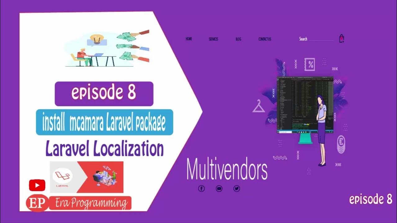 #ep8 install mcamara laravel package for localization - YouTube