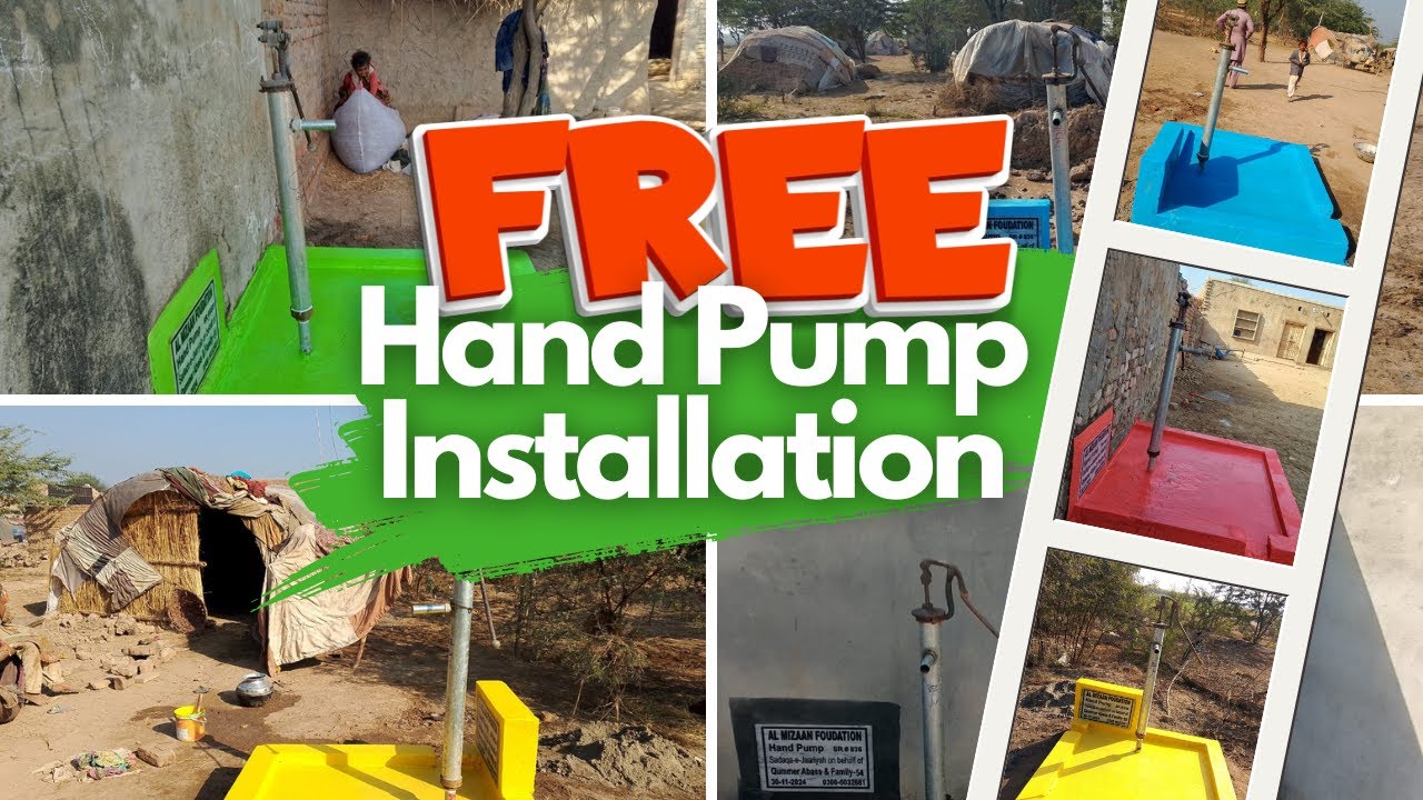 Free Hand Pump Installation | Sadaqa E Jariya | SR # 833 to 837 | Al ...