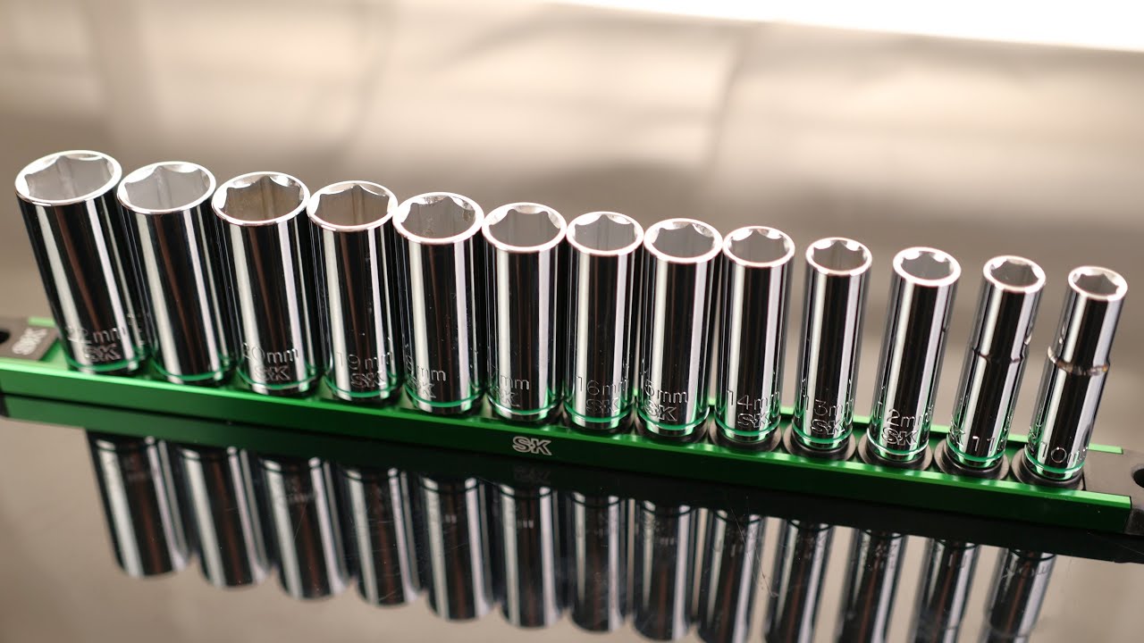 SK 3/8" Drive Socket Set, Deep Metric Sockets - YouTube