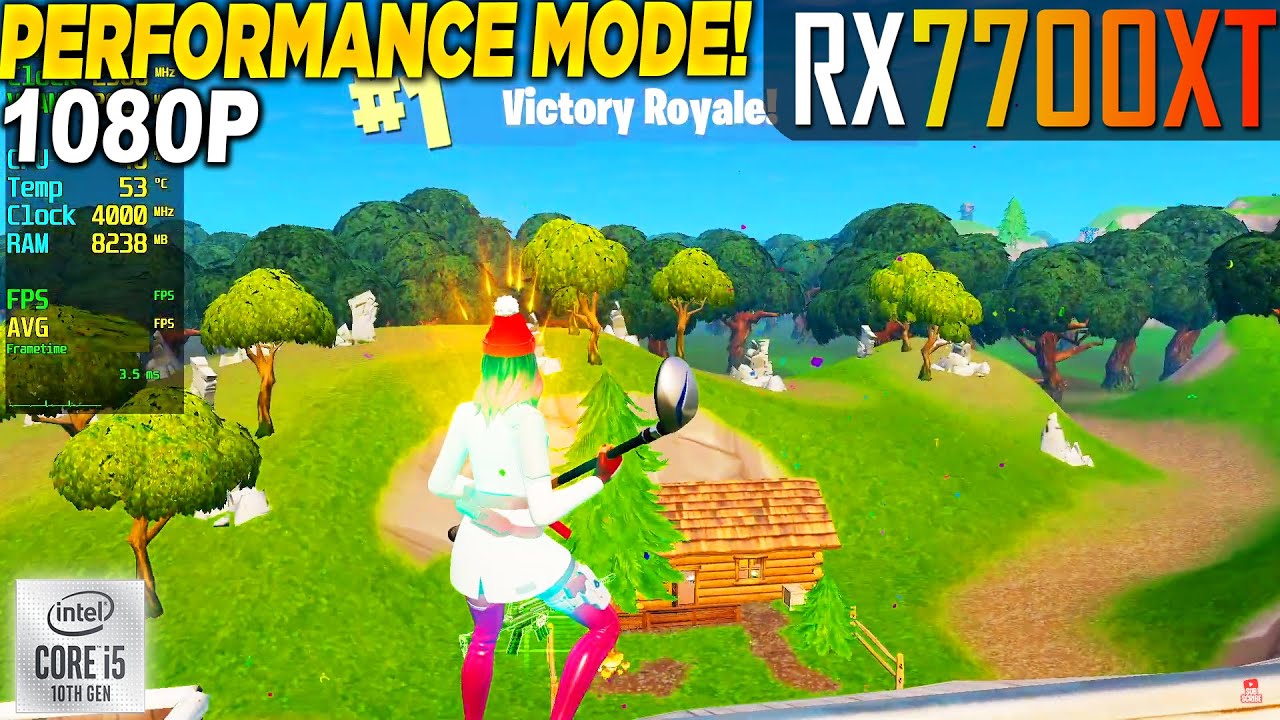 Fortnite OG Chapter 1 Season 2 RX 7700 XT + İ5 10400F - 1080p Ultra ...