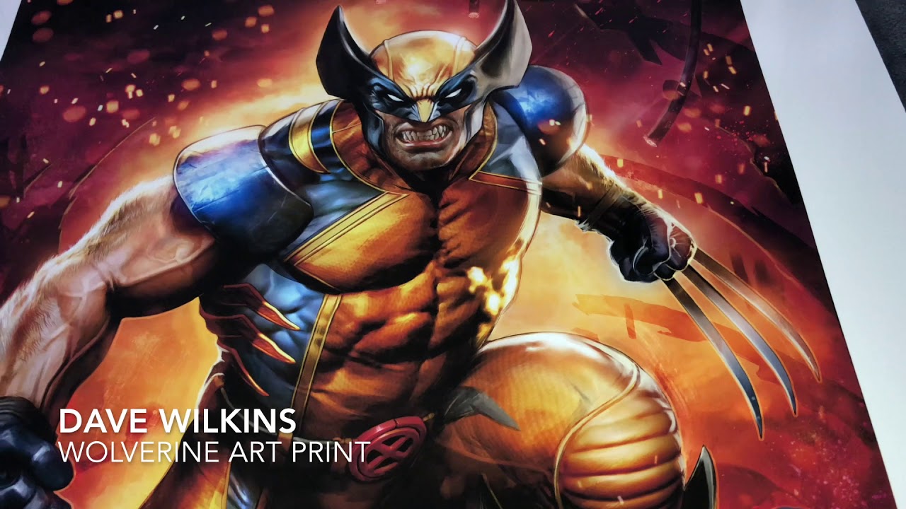 Sideshow Collectibles art print X-Men Wolverine by Dave Wilkins - YouTube