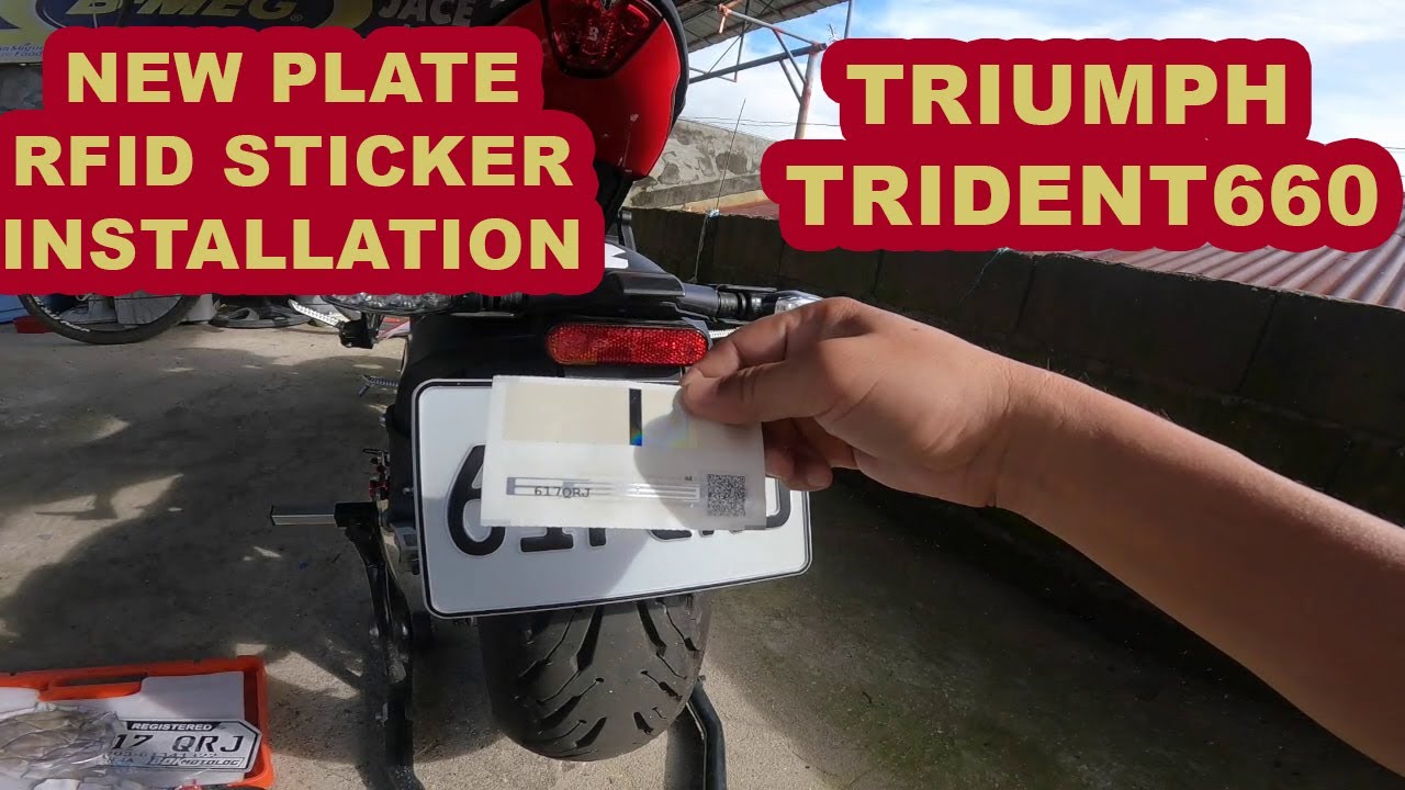 New Plate & RFID Sticker Installation - YouTube