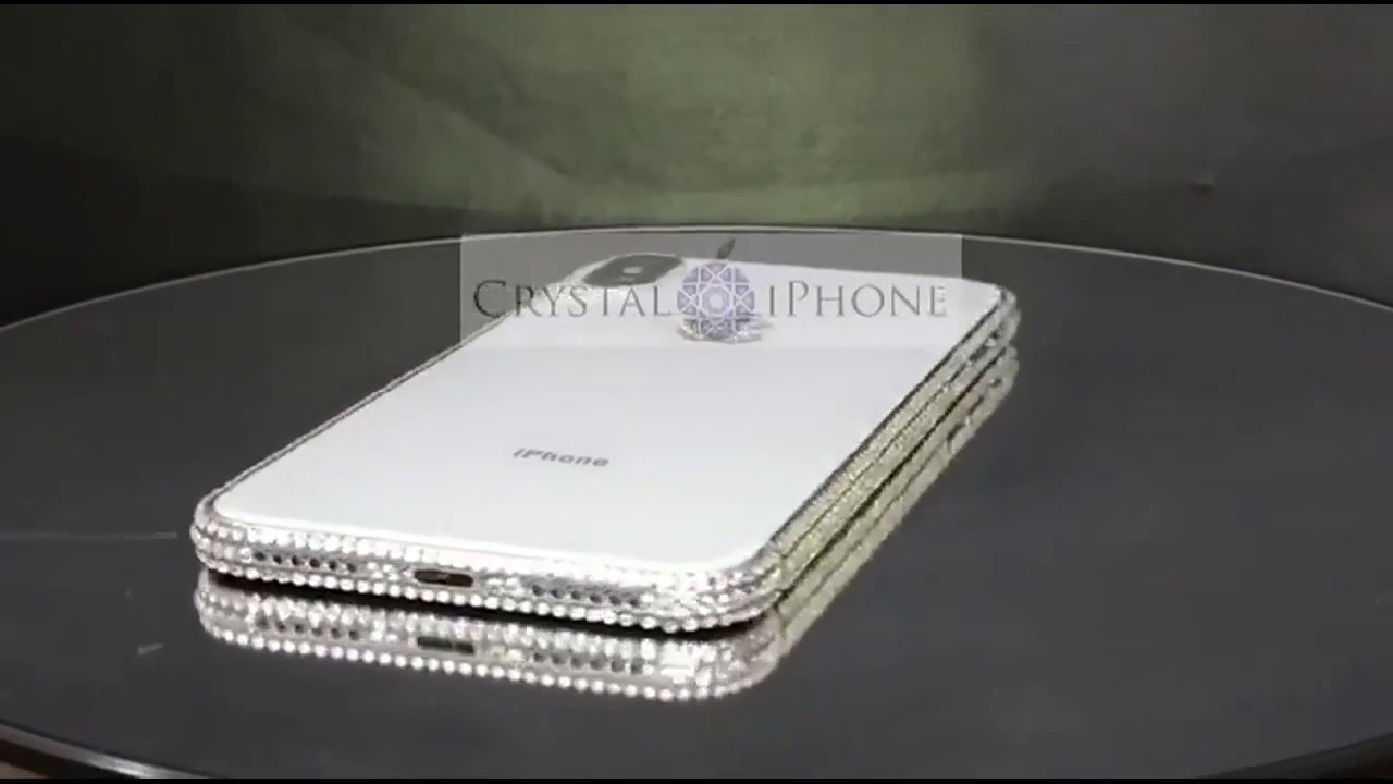 WORLDS FIRST SWAROVSKI CRYSTAL IPHONE X by Crystaliphone.com - YouTube