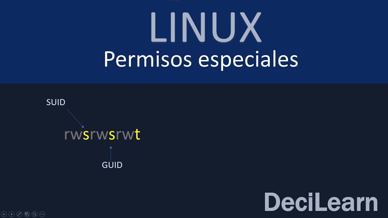 Curso de Linux - Permisos especiales. Video 20 - YouTube
