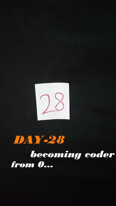 day 28 of learning code from 0#bca #coding #development #web development #btech #computerscience ...