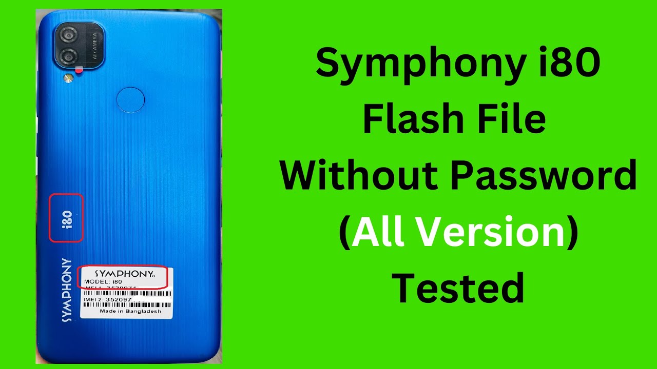 Symphony i80 Flash File Without Password - YouTube