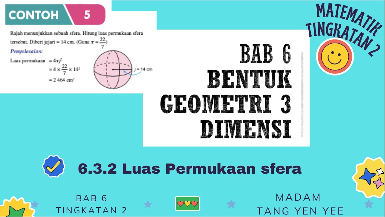 T2B6_Contoh 5_6.3.2 Luas Permukaan Sfera _Matematik Tingkatan 2 KSSM ...