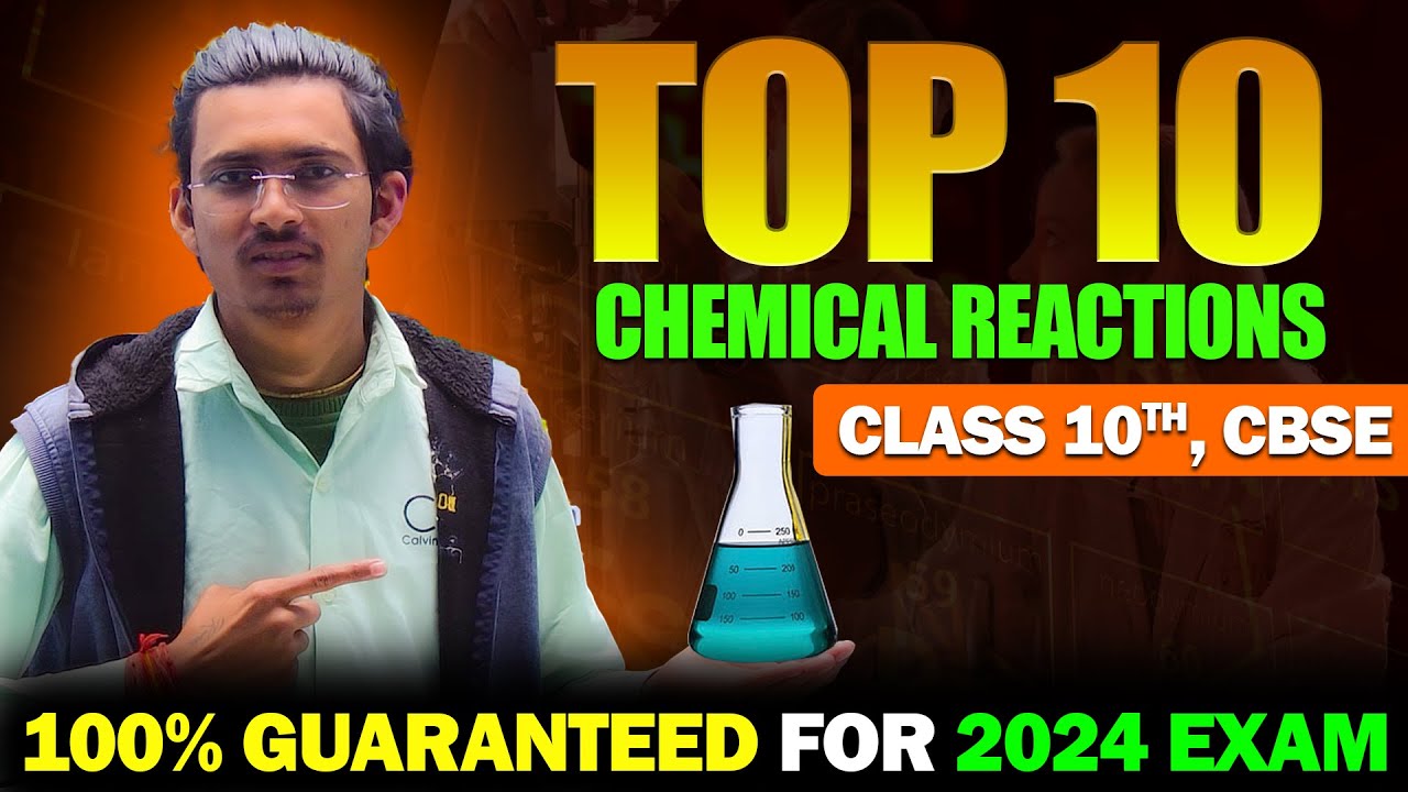 TOP 10 REACTIONS QUESTIONS science class 10🔥| CBSE Boards 2024|Don’t ...