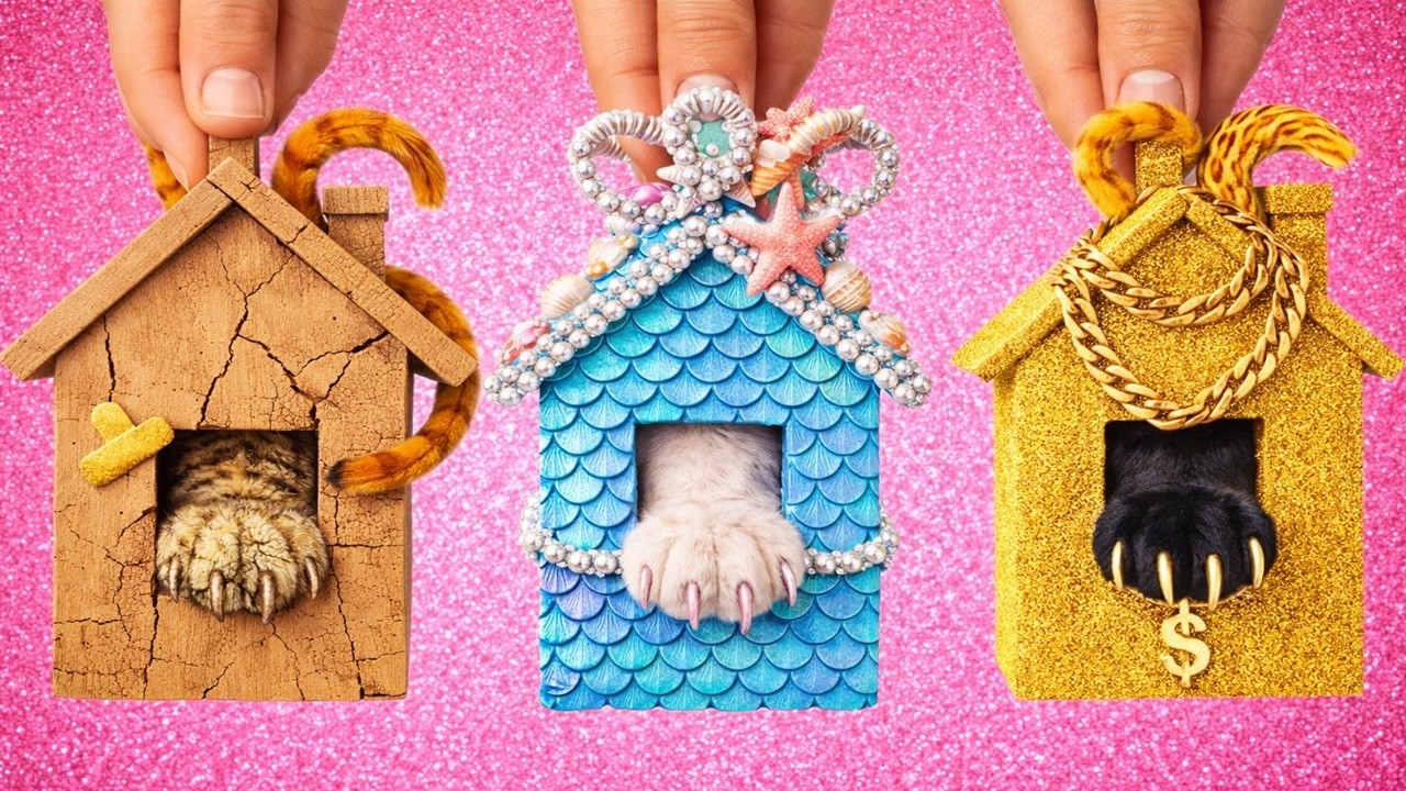DIY Cardboard House for Kitten! 🏰😺 *We Build Pets House For Free by 123 ...