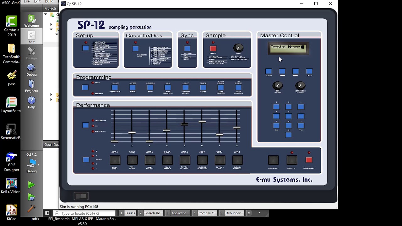 QT Based EMU SP-12 Emulator - YouTube