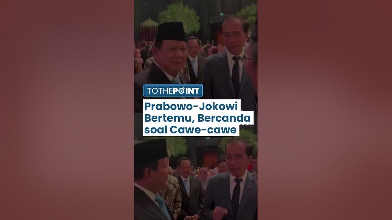 Momen Prabowo dan Jokowi Bercanda di Acara Pernikahan Anak Hatta Rajasa, Bahas soal Cawe-cawe ...