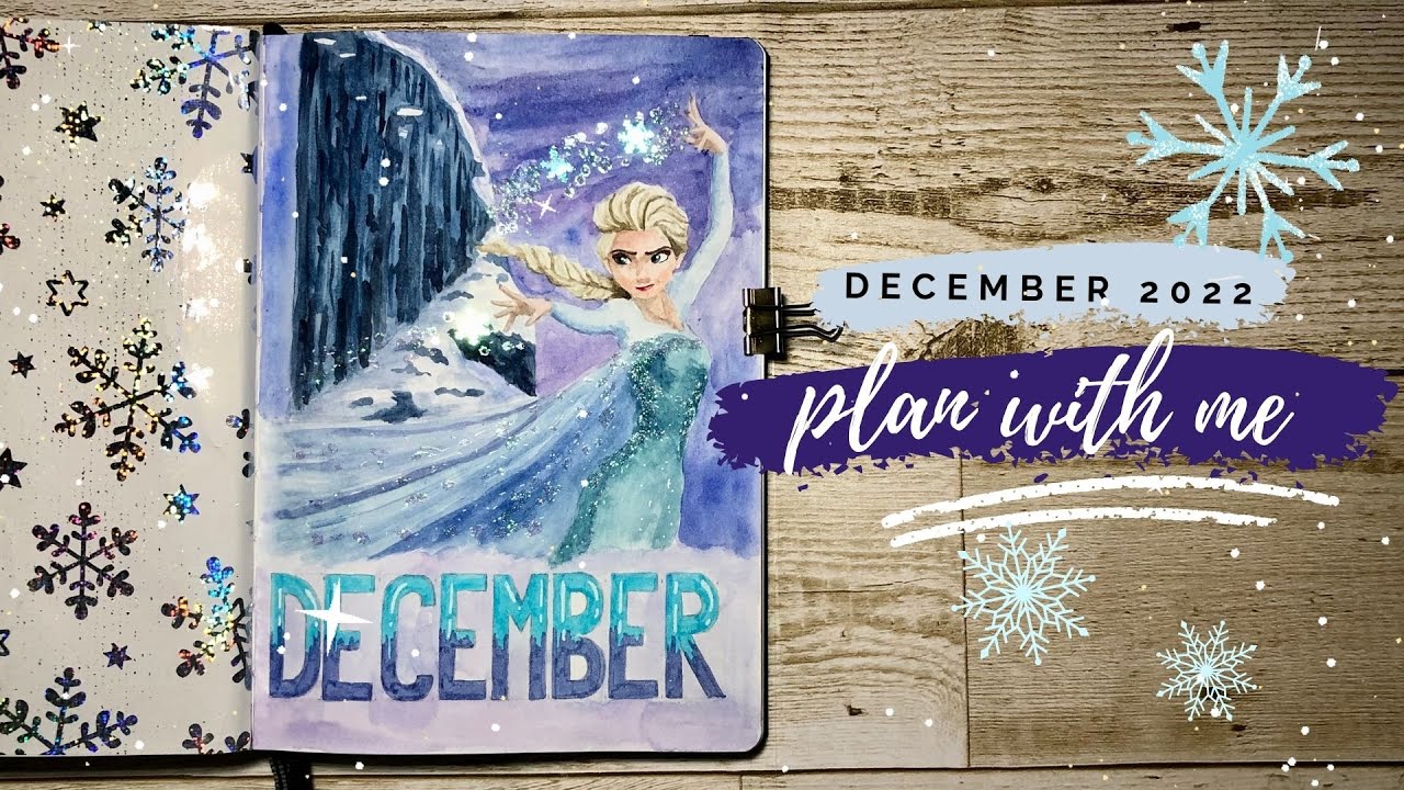 PLAN WITH ME // December2022 Bullet Journal Setup - Frozen - YouTube