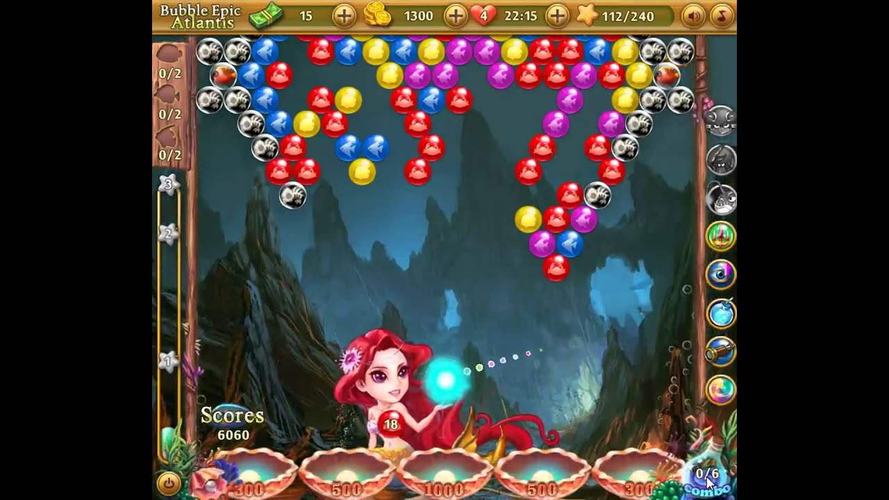 Bubble Epic Atlantis Level 51 - YouTube