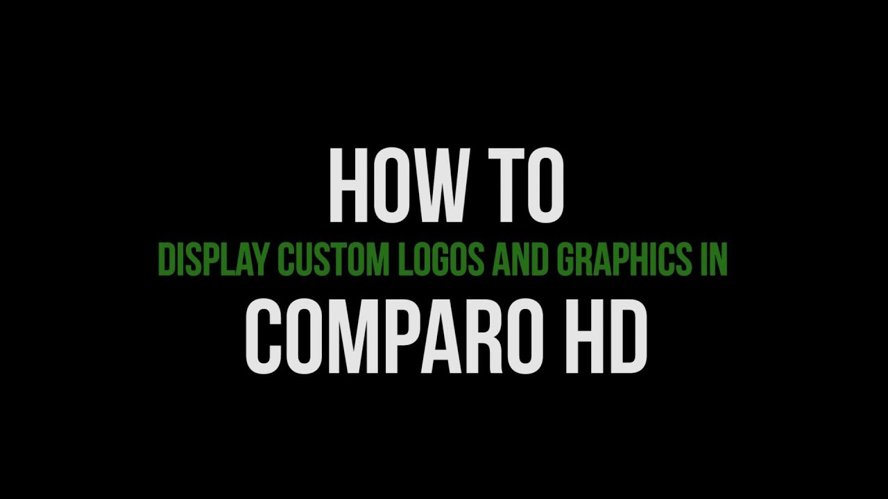How to Add Custom Logos & Graphics in Comparo HD - YouTube