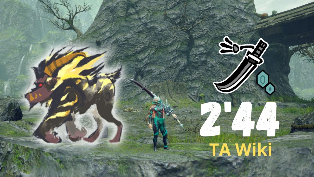[MHR:SB|PC] Furious Rajang LS/太刀 TA Wiki Rules 2'44"41 - YouTube