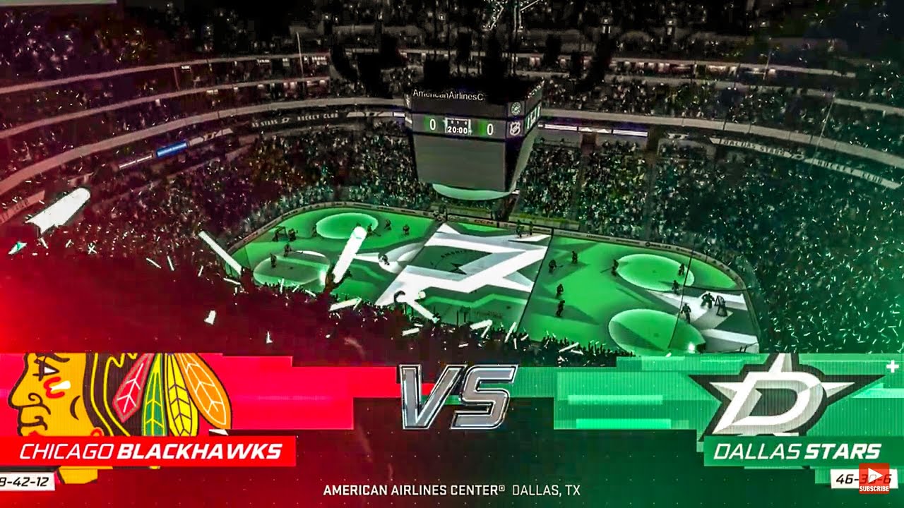 Chicago Blackhawks vs Dallas Stars 2/22/2023 NHL 23 Gameplay - YouTube