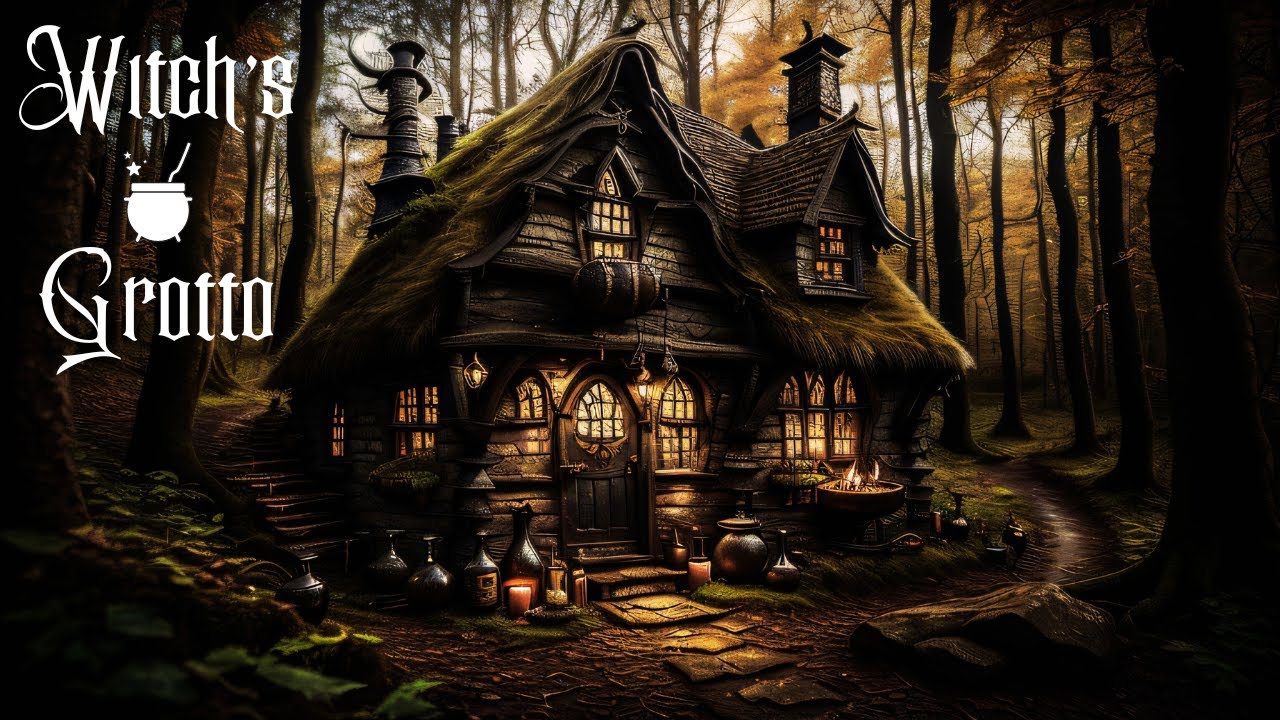 Thunderstorm in Witch's Grotto: Halloween Ambience - YouTube