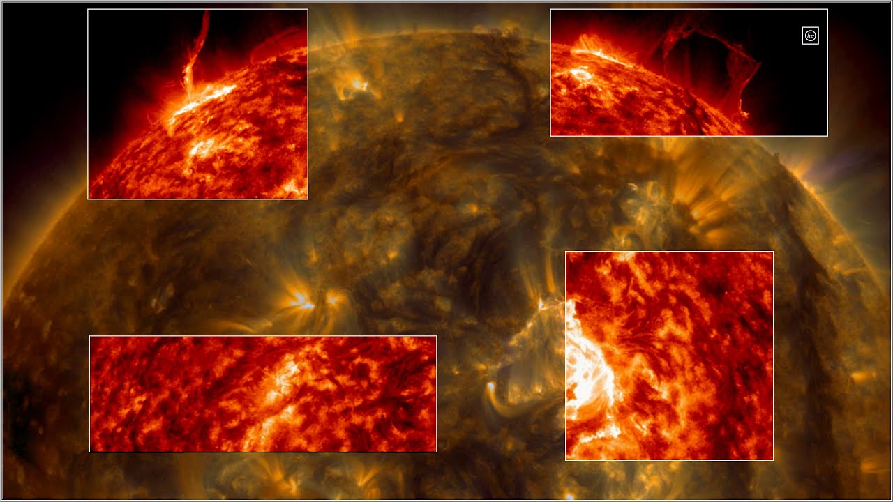 CMEs/Flares/Loops ][94/171/211/304] - YouTube