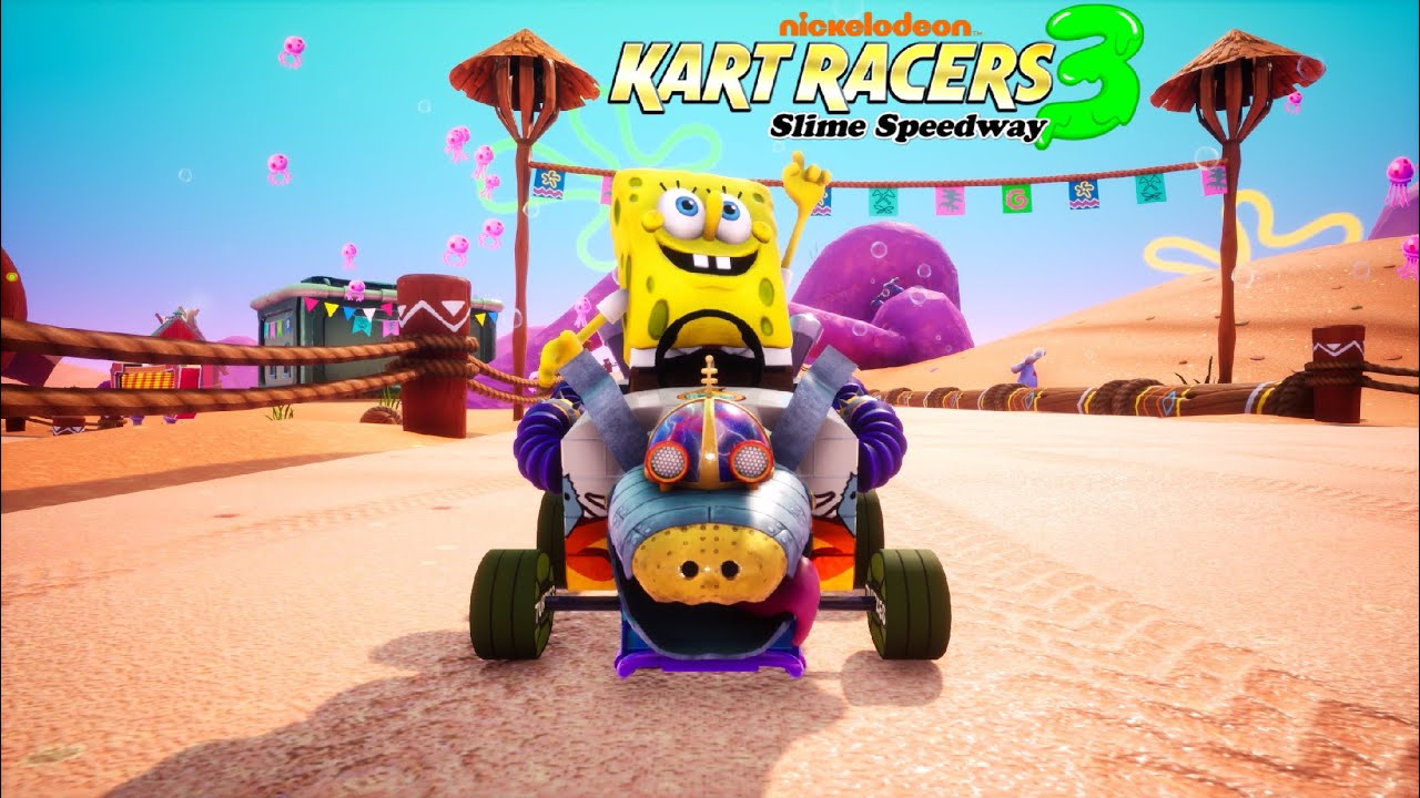 Nickelodeon Kart Racers 3: Slime Speedway - SpongeBob (8) - YouTube