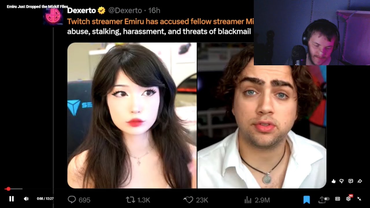 Emiru Accuses Mizkif of Abuse (My Reaction) - YouTube