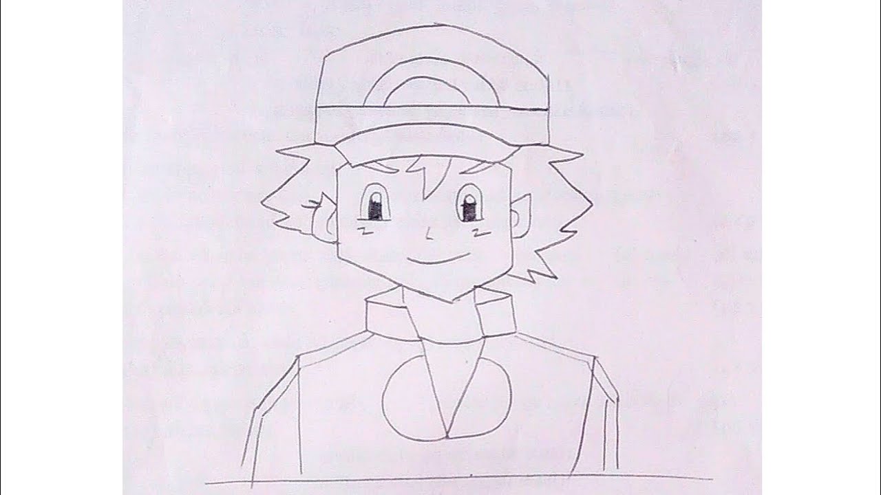 How to draw Ash | Draw a Ash | - YouTube