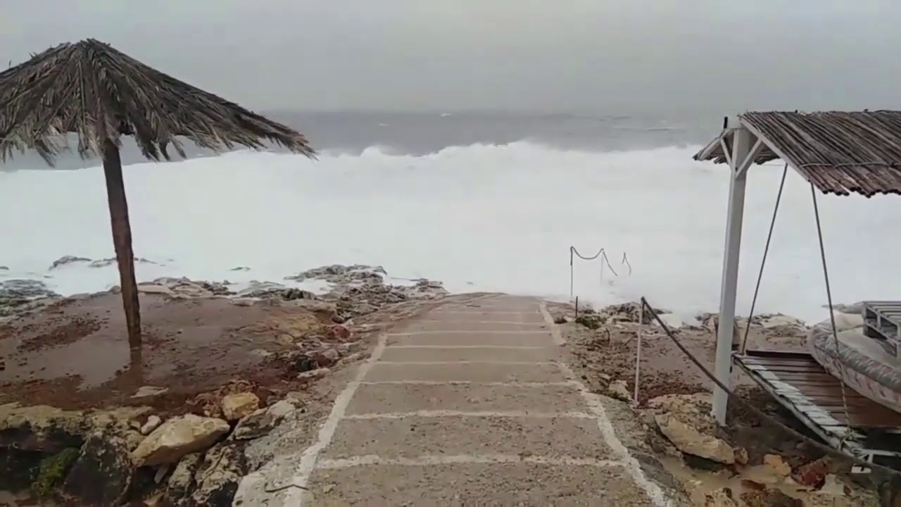 Medicane Lanos Hits Greece September 19 2020 - YouTube