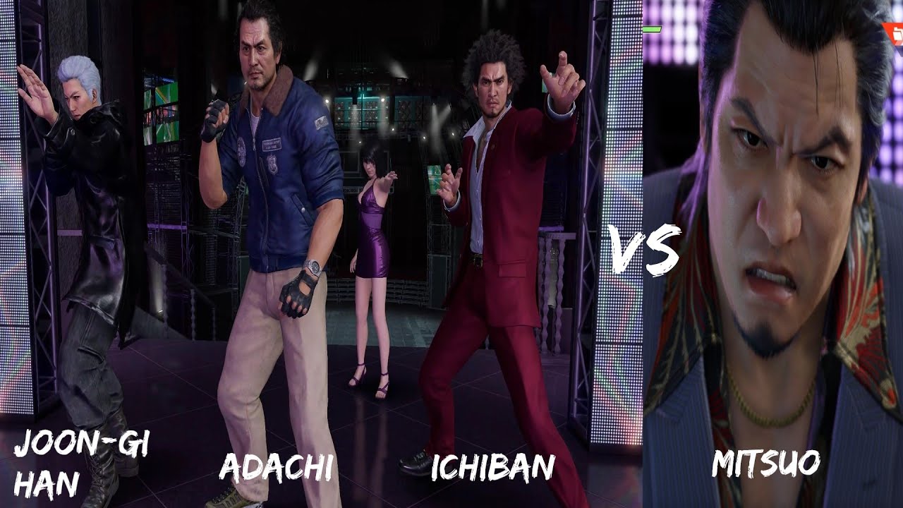 Like A Dragon: Ichiban, Adachi & Joon-gi Han vs Mitsuo - YouTube