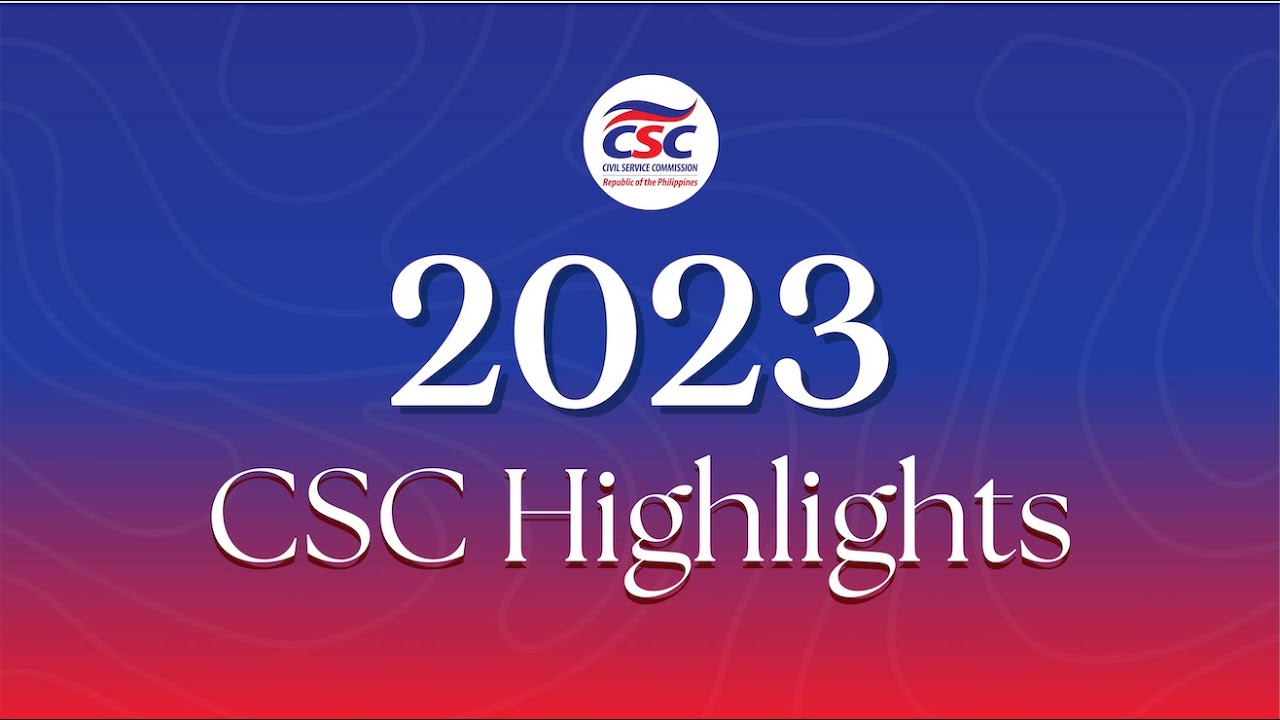 𝗪𝗔𝗧𝗖𝗛 | The Civil Service Commission Highlights of 2023 - YouTube