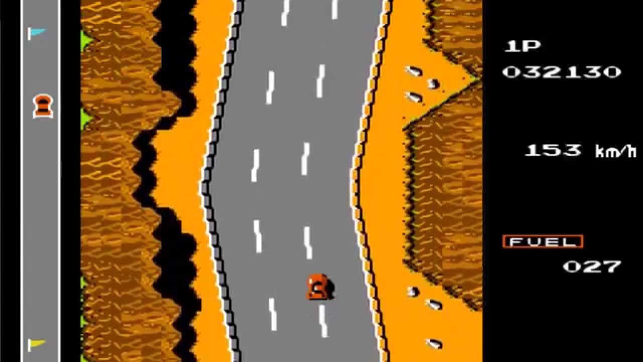Road Fighter - NES Gameplay - YouTube