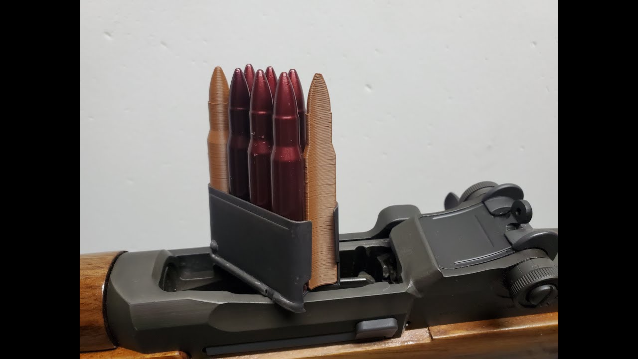 M1 Garand reloading practice clip - YouTube