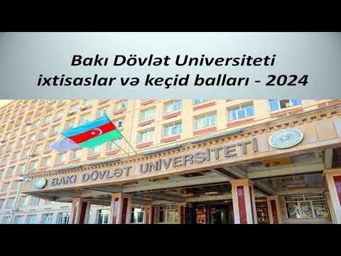 Bakı Dövlət Universiteti ixtisaslar və keçid balları - 2024 - YouTube