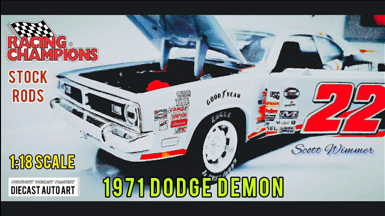 Racing Champions - DODGE Demon STOCK RODS / 1:18 Scale [D|A|A] Film PT ...