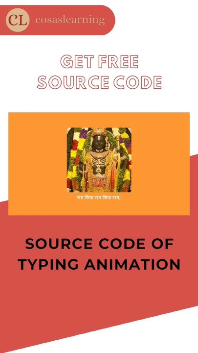 Source Code Of Typing Animation | Download Free Source Code | Cosas Learning - YouTube
