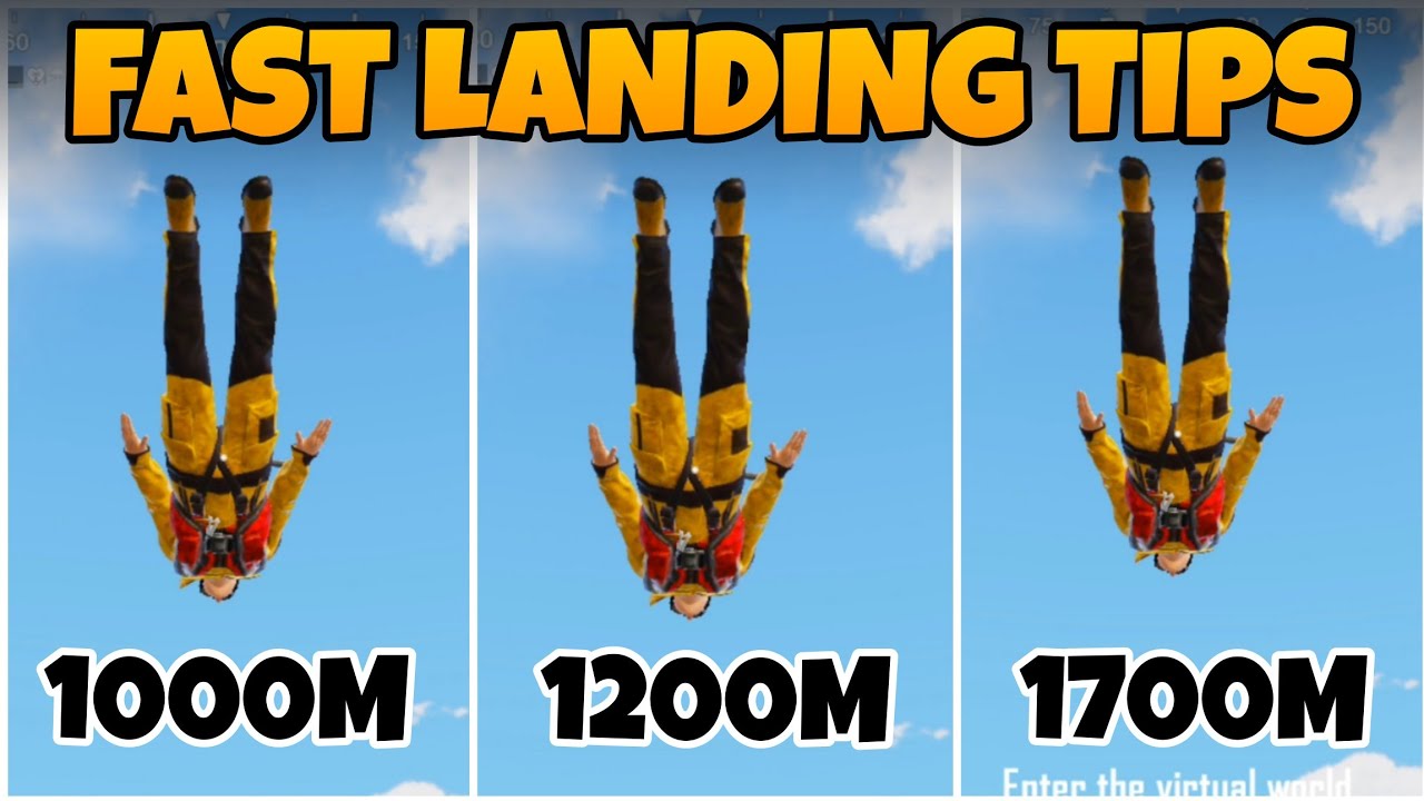 How to land fast in bgmi | fast landing in bgmi | How to land fast in ...