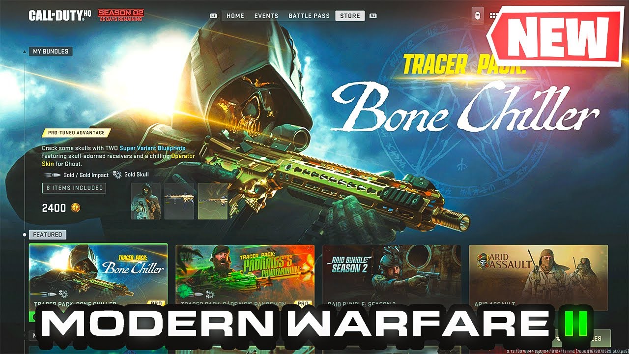 New "TRACER PACK: BONE CHILLER" Bundle + 1 New Bundle! (MW2 New Store ...
