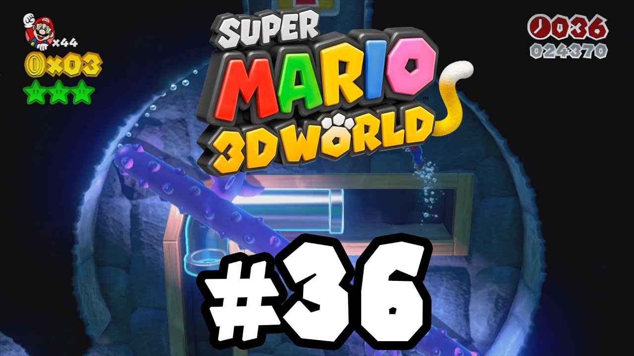 Mario 3D World #36 - Ganz lange Luft anhalten | Let's Play Super Mario ...