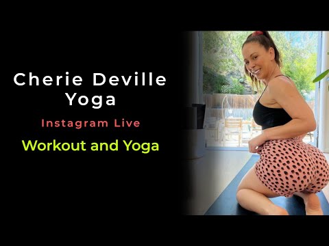 Yoga Stretching at Home | Cherie Deville Yoga #sexyyoga #cheriedeville - YouTube